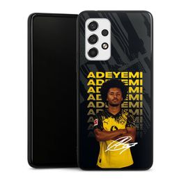 DeinDesign Galaxy A53 5G Handy Silikon H&uuml;lle Case schwarz Handyh&uuml;lle Karim Adeyemi Borussia Dortmund Bvb