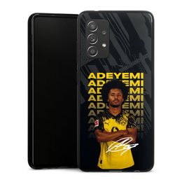 DeinDesign Galaxy A52s 5G Handy Silikon H&uuml;lle Case schwarz Handyh&uuml;lle Bvb Borussia Dortmund Karim Adeyemi