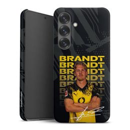 DeinDesign Galaxy S25 Handy Premium Case Smartphone Handyh&uuml;lle Schutzh&uuml;lle matt Julian Brandt Bvb Borussia Dortmund Premium Case