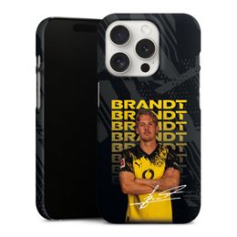 DeinDesign iPhone 15 Pro Handy Premium Case Smartphone Handyh&uuml;lle Schutzh&uuml;lle matt Julian Brandt Bvb Borussia Dortmund Premium Case