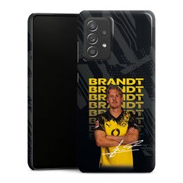 DeinDesign Galaxy A52s 5G Handy Premium Case Smartphone Handyh&uuml;lle Schutzh&uuml;lle gl&auml;nzend Borussia Dortmund Julian Brandt Bvb Premium Case