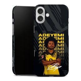 DeinDesign iPhone 16 Plus Handy Premium Case Smartphone Handyh&uuml;lle Schutzh&uuml;lle matt Bvb Borussia Dortmund Karim Adeyemi Premium Case