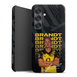 DeinDesign Galaxy S25 Handy Premium Case Smartphone Handyh&uuml;lle Schutzh&uuml;lle gl&auml;nzend Julian Brandt Bvb Borussia Dortmund Premium Case