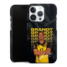DeinDesign iPhone 14 Pro Handy Premium Case Smartphone Handyh&uuml;lle Schutzh&uuml;lle matt Julian Brandt Bvb Borussia Dortmund Premium Case