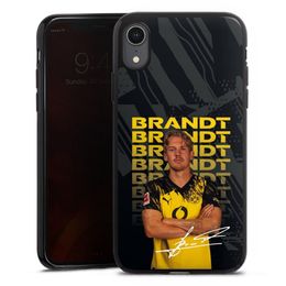 DeinDesign iPhone Xr Handy Silikon H&uuml;lle Case schwarz Handyh&uuml;lle Julian Brandt Bvb Borussia Dortmund