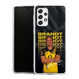 DeinDesign Galaxy A33 5G Handy Silikon H&uuml;lle Case transparent Handyh&uuml;lle Borussia Dortmund Bvb Julian Brandt Silikon Case