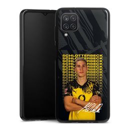 DeinDesign Galaxy A12 Handy Silikon H&uuml;lle Case schwarz Handyh&uuml;lle Nico Schlotterbeck Borussia Dortmund Bvb