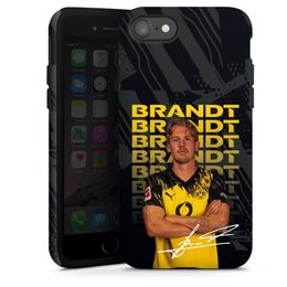 DeinDesign iPhone SE (2022) Handy Panzer Handyh&uuml;lle robuste Outdoor H&uuml;lle Schutzh&uuml;lle matt Borussia Dortmund Julian Brandt Bvb Tough Case