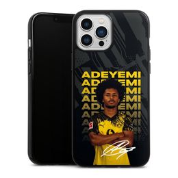 DeinDesign iPhone 13 Pro Max Handy Silikon H&uuml;lle Case schwarz Handyh&uuml;lle Bvb Borussia Dortmund Karim Adeyemi