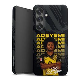 DeinDesign Galaxy S25 Handy Premium Case Smartphone Handyh&uuml;lle Schutzh&uuml;lle matt Bvb Borussia Dortmund Karim Adeyemi Premium Case