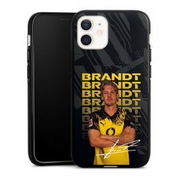 DeinDesign iPhone 12 mini Handy Silikon H&uuml;lle Case schwarz Handyh&uuml;lle Julian Brandt Bvb Borussia Dortmund