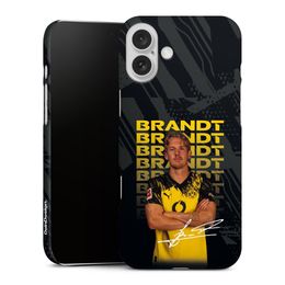 DeinDesign iPhone 16 Plus Handy Premium Case Smartphone Handyh&uuml;lle Schutzh&uuml;lle matt Julian Brandt Bvb Borussia Dortmund Premium Case
