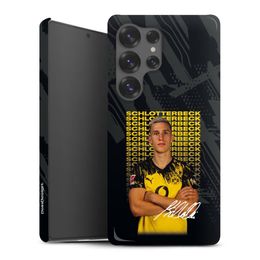 DeinDesign Galaxy S25 Ultra Handy Premium Case Smartphone Handyh&uuml;lle Schutzh&uuml;lle gl&auml;nzend Borussia Dortmund Nico Schlotterbeck Bvb Premium Case