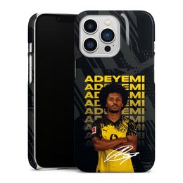 DeinDesign iPhone 13 Pro Handy Premium Case Smartphone Handyh&uuml;lle Schutzh&uuml;lle gl&auml;nzend Bvb Borussia Dortmund Karim Adeyemi Premium Case
