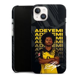 DeinDesign iPhone 14 Handy Premium Case Smartphone Handyh&uuml;lle Schutzh&uuml;lle matt Bvb Borussia Dortmund Karim Adeyemi Premium Case