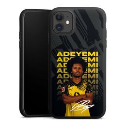 DeinDesign iPhone 11 Handy Premium Silikon H&uuml;lle Handyh&uuml;lle schwarz Case Borussia Dortmund Bvb Karim Adeyemi Silikon Premium Case