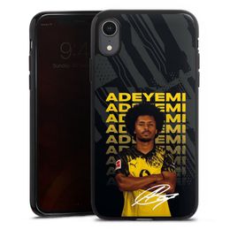 DeinDesign iPhone Xr Handy Silikon H&uuml;lle Case schwarz Handyh&uuml;lle Bvb Borussia Dortmund Karim Adeyemi