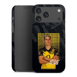 DeinDesign iPhone 17 Pro Max Handy Premium Case Smartphone Handyh&uuml;lle Schutzh&uuml;lle gl&auml;nzend Borussia Dortmund Nico Schlotterbeck Bvb Premium Case