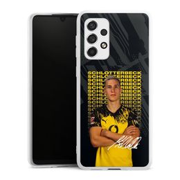 DeinDesign Galaxy A33 5G Handy Silikon H&uuml;lle Case transparent Handyh&uuml;lle Nico Schlotterbeck Borussia Dortmund Bvb Silikon Case