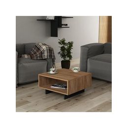 Scandinavia Concept Couchtisch "Hola" in Eiche/ Anthrazit - (B)60 x (H)32 x (T)60 cm - 75% | Tische