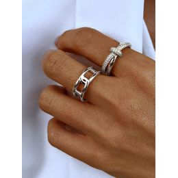 Eclat d'Argent Silber-Ring mit Edelsteinen - 82% | Gr&ouml;&szlig;e 50 | Schmuck
