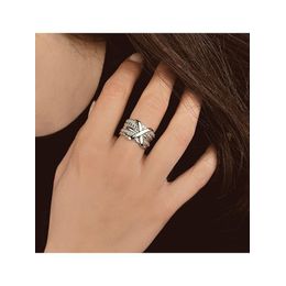 Eclat d'Argent Silber-Ring mit Edelsteinen - 72% | Gr&ouml;&szlig;e 50 | Schmuck