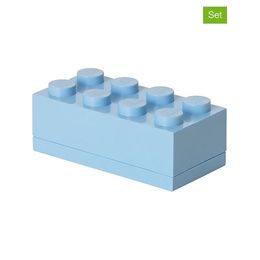 Lego 3er-Set: Aufbewahrungsboxen "Mini 8" in Blau - (B)9,2 x (H)4,3 x (T)4,6 cm - 42% | Kisten-koerbe