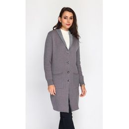 ASSUILI Kaschmir-Cardigan in Grau - 69% | Gr&ouml;&szlig;e 42 | Damen-pullover-cardigans