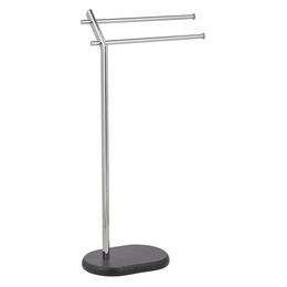 Wenko Handtuchst&auml;nder "Puro" in Silber/ Anthrazit - (B)44,5 x (H)79 x (T)20 cm - 75% | Badezimmer-accessoires
