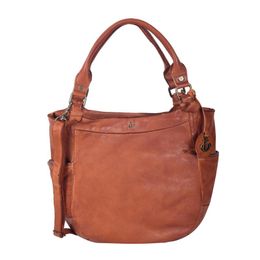 Harbour 2nd Handtasche &raquo;Selina&laquo; Damen Tragetasche, Umh&auml;ngetasche, Schultertasche mit Anker-Anh&auml;nger cognac