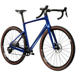 Gravelbike &raquo;Gravelbike Carbon Esker RS 2.0 Blau 12 G&auml;nge&laquo; 12 Gang SRAM APEX XPLR AXS Schaltwerk Kettenschaltung mit Carbon-Rahmen und -Gabel 