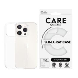 CARE by PanzerGlass Handyh&uuml;lle &raquo;Slim X-Ray Case f&uuml;r Apple iPhone 15 Pro Fashion X-Ray Soft&laquo; Backcover, Schutzh&uuml;lle, Handyschutzh&uuml;lle, Case, Schutzcase