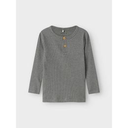 name it Jungen Langarmshirt &raquo;NMMKAB LS TOP NOOS&laquo; Im Henley-Stil - mit kurzer Knopfleise, normal geschnitten 92