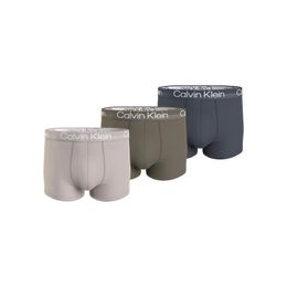 Calvin Klein Underwear Trunk &raquo;CK LOW RISE TRUNK 3 PACK&laquo; Packung, 3 Stk. mit Markenlogo im Bund MOONBEAM, DRD EUCALYP, TURBULENCE S (48) - 3 Stk. 3...