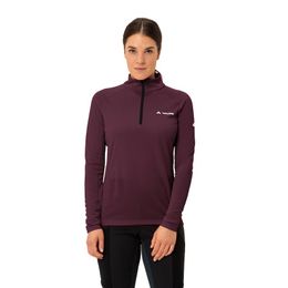 Vaude Damen Vaude Langarmshirt elastisch, sportlicher Stil, hochschlie&szlig;ender Kragen lila 34