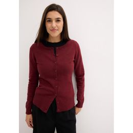 bonprix Damen bonprix Strickjacke mit dezenter Knopfleiste lila 36/38 (S)
