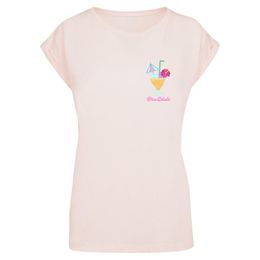 Merchcode T-Shirt &raquo;Damen Ladies Pina Colada Extended Shoulder Tee&laquo; 1 Stk. pink S S Vielseitige T-Shirts f&uuml;r jeden Anlass