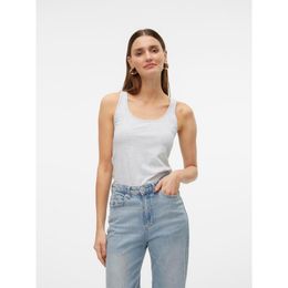 V&eacute;ro Moda Vero Moda Damen Tanktop &raquo;VMLULU LONG TANK TOP JRS GA NOOS&laquo; Baumwollmischung, regular fit grau M
