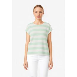 V&eacute;ro Moda Vero Moda Damen Kurzarmshirt &raquo;VMWIDE STRIPE SL TOP GA JRS NOOS&laquo; Viskosemischung wei&szlig; M