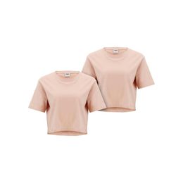 Urban Classics T-Shirt &raquo;Ladies Short Oversized Tee 2-Pack&laquo; 1 Stk. lightrose/lightrose L L Vielseitige T-Shirts fuer jeden Anlass