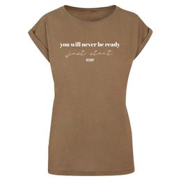 Merchcode T-Shirt &raquo;Damen Ladies Just Start T-Shirt&laquo; 1 Stk. olive XS XS Vielseitige T-Shirts f&uuml;r jeden Anlass