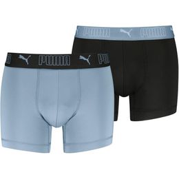 Puma Boxershorts &raquo;MEN SPORT MICROFIBER BOXERS 2P&laquo; Packung, 2er Pack, mit Logo-Bund Native Blue M M Herrenunterhose von Levi's