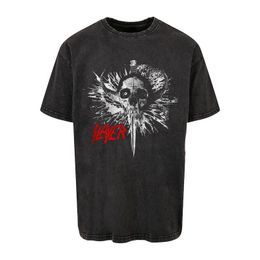 Merchcode T-Shirt &raquo;Slayer - Death Dagger Vintage Acid Washed Oversize Tee&laquo; 1 Stk. black S S Vielseitige T-Shirts f&uuml;r jeden Anlass