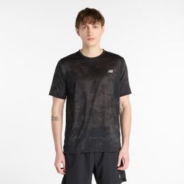 New Balance Funktionsshirt 'Athletics' Herren Gr&ouml;&szlig;e M grau / anthrazit / schwarz