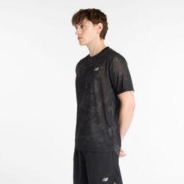 New Balance Funktionsshirt 'Athletics' Herren Gr&ouml;&szlig;e M grau / anthrazit / schwarz