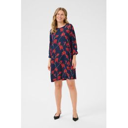 Kaffe Kleid BPcarla Regular fit in Midnight / Red Flowers | Gr.: XL