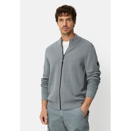 Camel Active Strickjacke mit Stehkragen in Blau | Gr.: 5XL