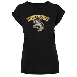 F4NT4STIC T-Shirt Harry Potter Hufflepuff Sport Emblem in schwarz | Gr.: XS