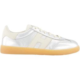 Hogan Low-Top Sneaker - Dames Cool Sneaker Zilver - Gr. 36,5 (EU) - in Gunmetal - f&uuml;r Damen