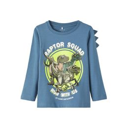 name it Shirt 'Jinus' Jungen Gr&ouml;&szlig;e 86 taubenblau / mischfarben